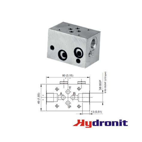 Cetop 3 Series Block 3 8 Bsp Lateral Ports