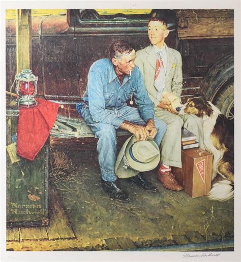 Lot Norman Perceval Rockwell American 1894 1978 Breaking Home Ties