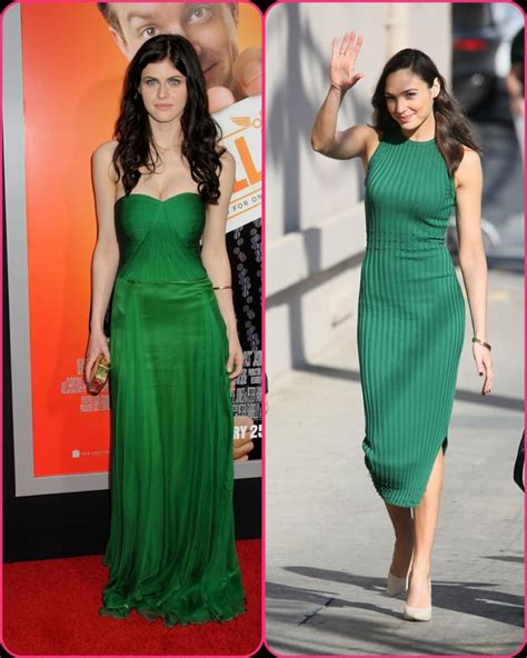 Alexandra Daddario Green Dress