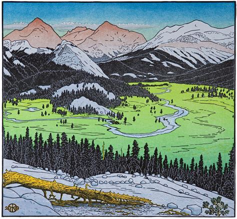 Multi Color — Tom Killion Tuolumne Meadows Woodcuts Prints