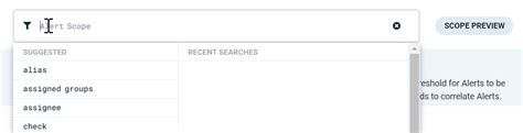 build a scope filter query