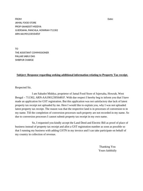 Pranoy Gst Letter Pdf