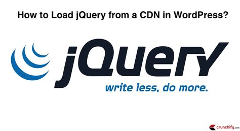 how to load jquery from a cdn in wordpress crunchify