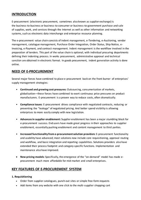 E Procurement Report Docx