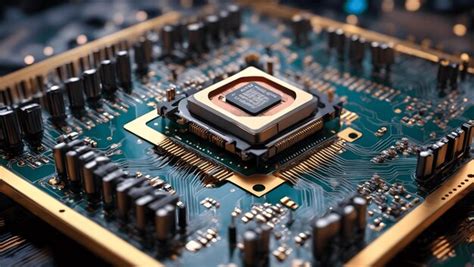 Premium Photo Artificial Intelligence Processor Unit Powerful Quantum