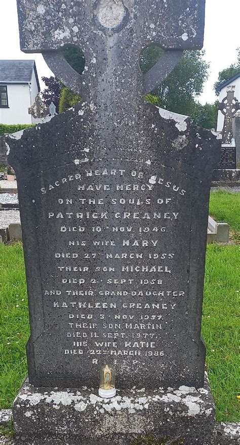 Michael Greaney Desconhecido 1958 Memorial Find A Grave