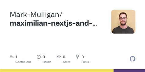 Github Mark Mulliganmaximilian Nextjs And React Course