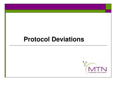 Ppt Protocol Deviations Powerpoint Presentation Free Download Id
