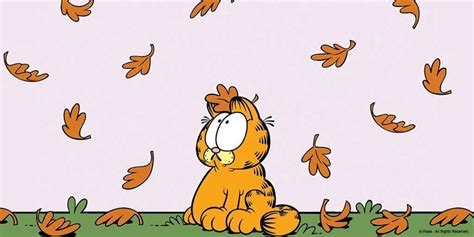 Fall Cartoon Network Fun Desktop Wallpapers Autumn Garfield