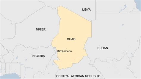 Printable Blank Map Of Chad Free Download And Print For You