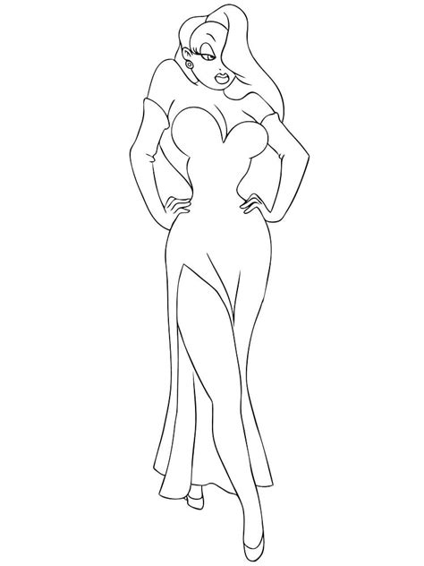 Jessica Rabbit Coloring Page