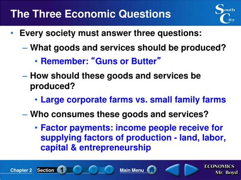 Ppt Answering The Three Economic Questions Powerpoint Presentation