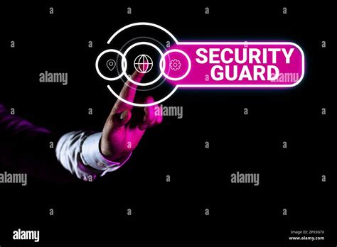 Conceptual Display Security Guard Business Concept Tools Used To