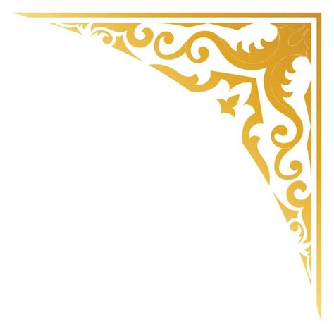 Gold Corner Border Vector Art Icons And Graphics For Free Download