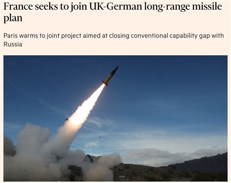 ⚡️ Europe Is Preparing Missiles Capable Of Striking Deep Inside Russia