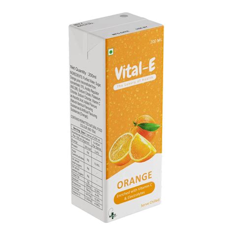 Vital E Ors Orange Flavor Liquid At ₹ 11piece Ors Liquid In