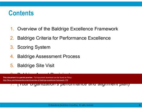 Overview Of Baldrige Excellence Framework Ppt Slide Deck Powerpoint