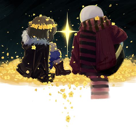 Hanbaobaobaozhu Frisk Undertale Sans Undertale Flowerfell