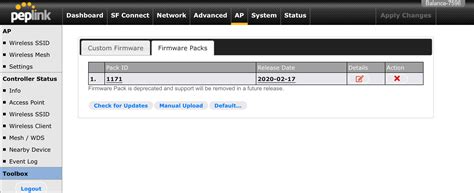 Firmware Pack Is Deprecated And Support Will Be Removed In A Future