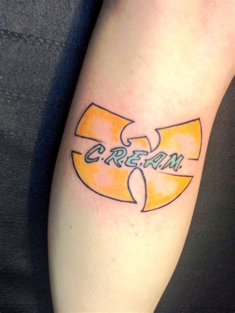 Wu Tang Clan Cream Tattoo Bold Art Inspired By The Iconic Group
