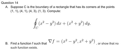solved question 14a ﻿suppose c ﻿is the boundary of a