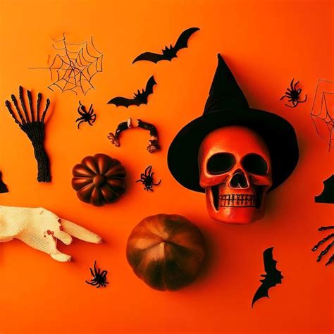 Premium Ai Image Background Halloween With Fancy Elements Spider Web