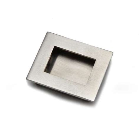 Forged Brass Flush Pull Square Mother Of Pearl And Sons Trading