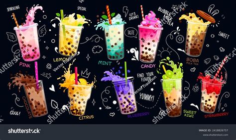 Bubble Tea Posters Over 3 090 Royalty Free Licensable Stock Vectors And Vector Art Shutterstock