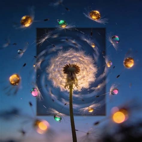 Free Whispered Wishes Float Image Dandelion Seed Floating
