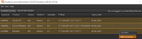 how to use houdini license on irender houdini cloud rendering