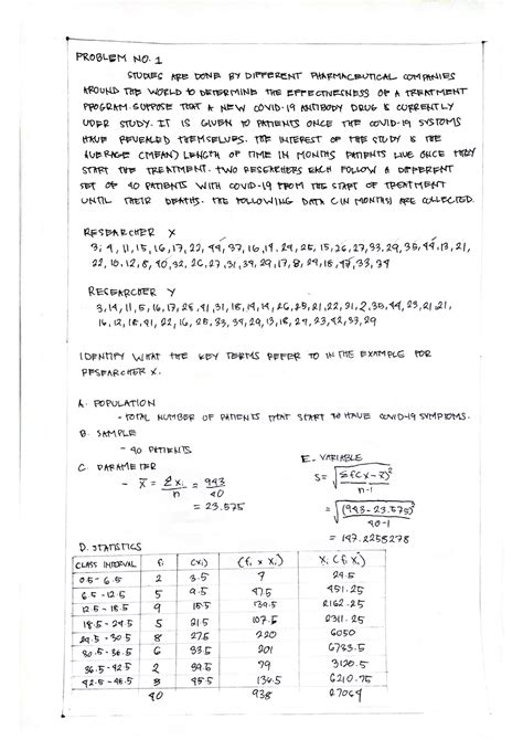 Engineering Data Analysis Problem Set PangSU Studocu
