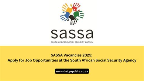 Exciting Daily Updates On Sassa Vacancies For 2025