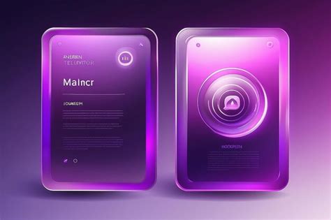 Premium Photo Glassmorphism Elegance Modern Ui Template With