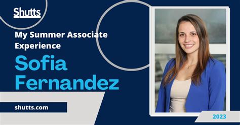My Summer Associate Experience Sofia Fernandez Sofia Areces