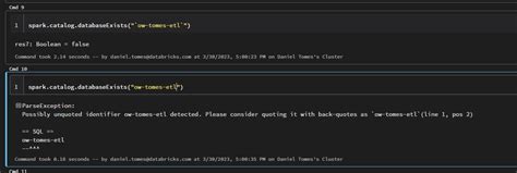 [bug] ow etldb fails with hyphen · issue 858 · databrickslabs