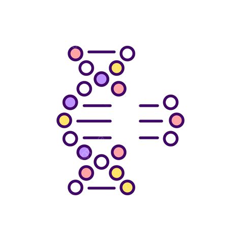 Genetic Engineering Rgb Color Icon Engineering Flat Medicine Vector