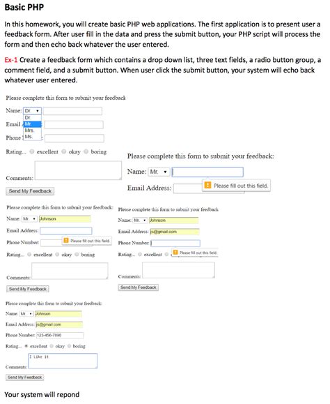 Solved Basic PHP In This Homework You Will Create Basic PHP Chegg