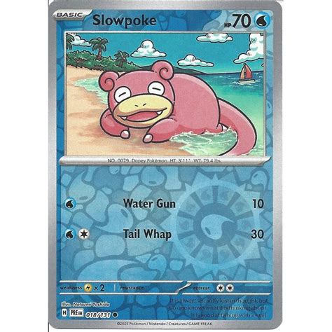 Pokemon Trading Card Game 018 131 Slowpoke Reverse Holo Card Sv