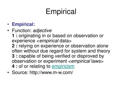 PPT - Empirical PowerPoint Presentation, free download - ID:311205