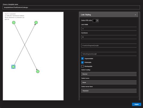 generate nodetemplate dynamically gojs northwoods software