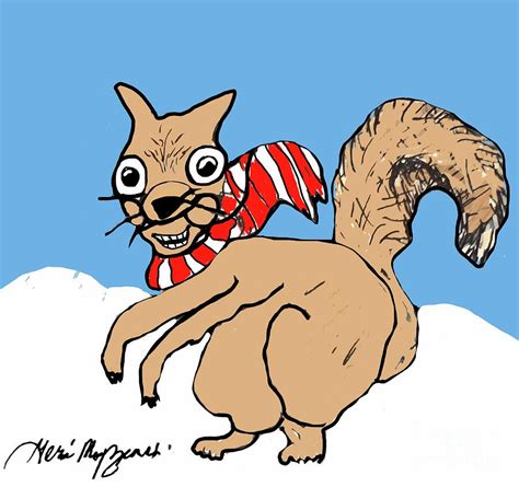 Have A Squirrelly Christmas Digital Version Mixed Media By Geraldine Myszenski Fine Art America