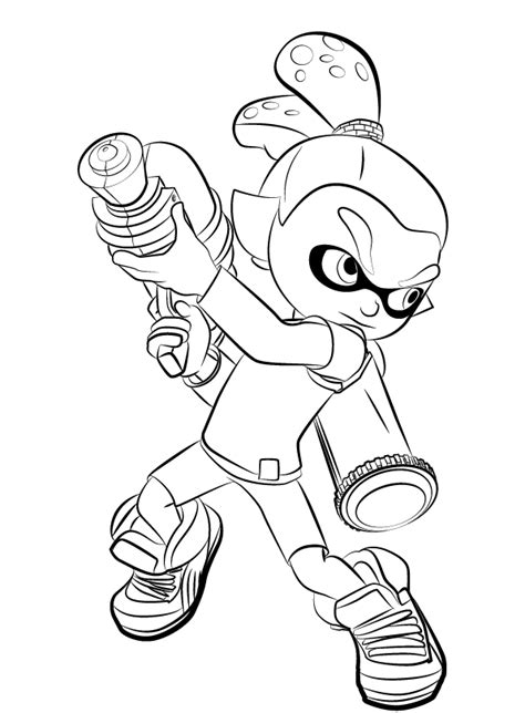 Splatoon Coloring Sheet Printable Coloring Pages 725x949