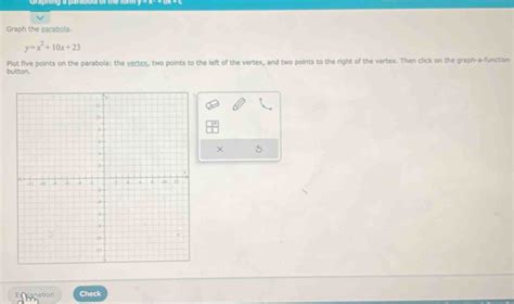 Solved Graphing A Parabola Of The Form Y X Bx C Graph The