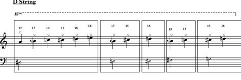 Harmonics Charts The Modern Double Bass