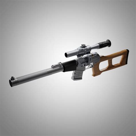 Vss Vintorez 3d Model 29 Obj Fbx Blend Free3d