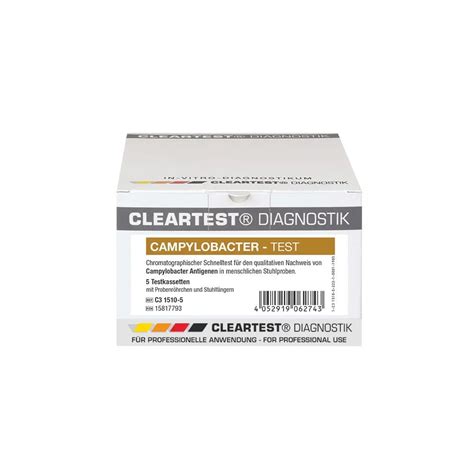 Cleartest Campylobacter Test 5 St Shop Apotheke