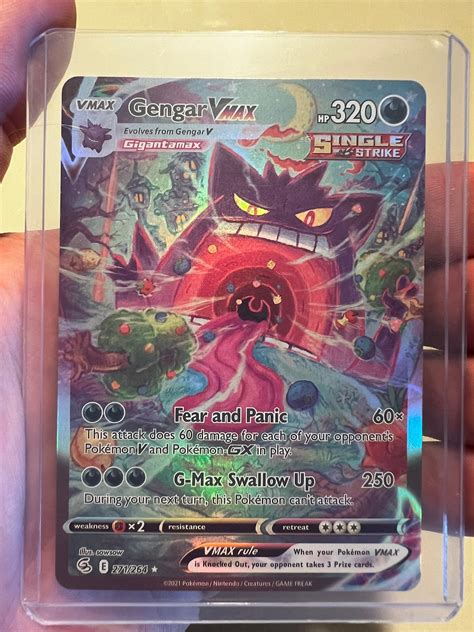 Gengar Vmax Alt Art Pokémon Proxy Card Etsy