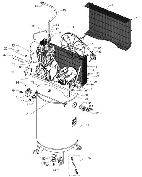 Craftsman Air Compressor Parts Diagram Identification Guide Diagraminfo