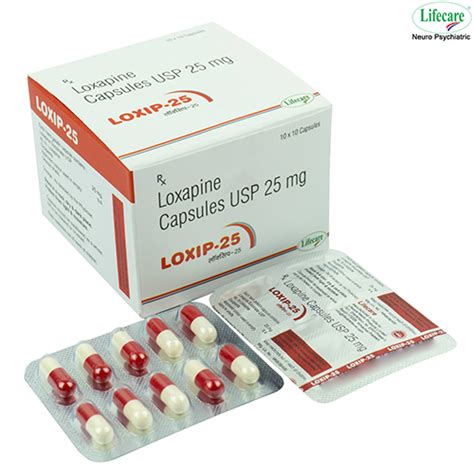 Loxip 25 Loxapine Usp 25mg Capsules Manufacturer Supplier