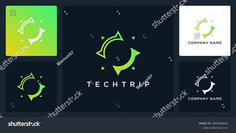 Tech Trip Compass Logo Vector Stock Vector Royalty Free 2587935041 Shutterstock